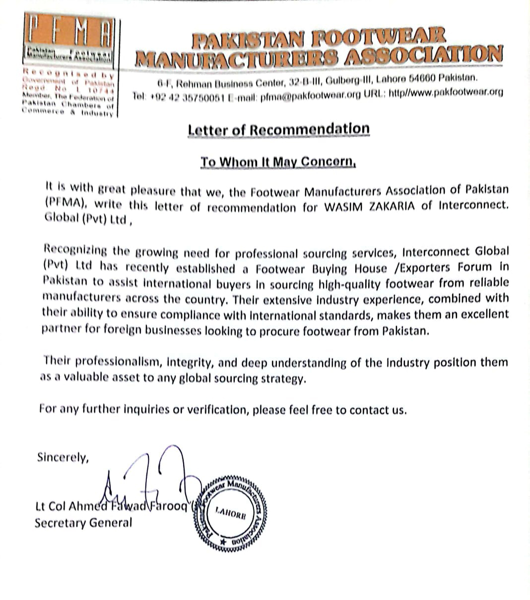 Certifications – Inter Connect Global (Pvt) Ltd